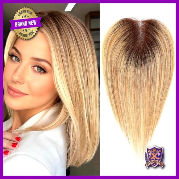 Accessories | Real Human Hair Topper Handtied Swiss Lace Base No Bangs ...